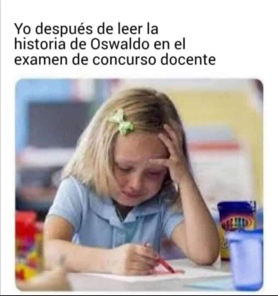 Concurso docente: memes para reirse del absurdo - La Hojarasca